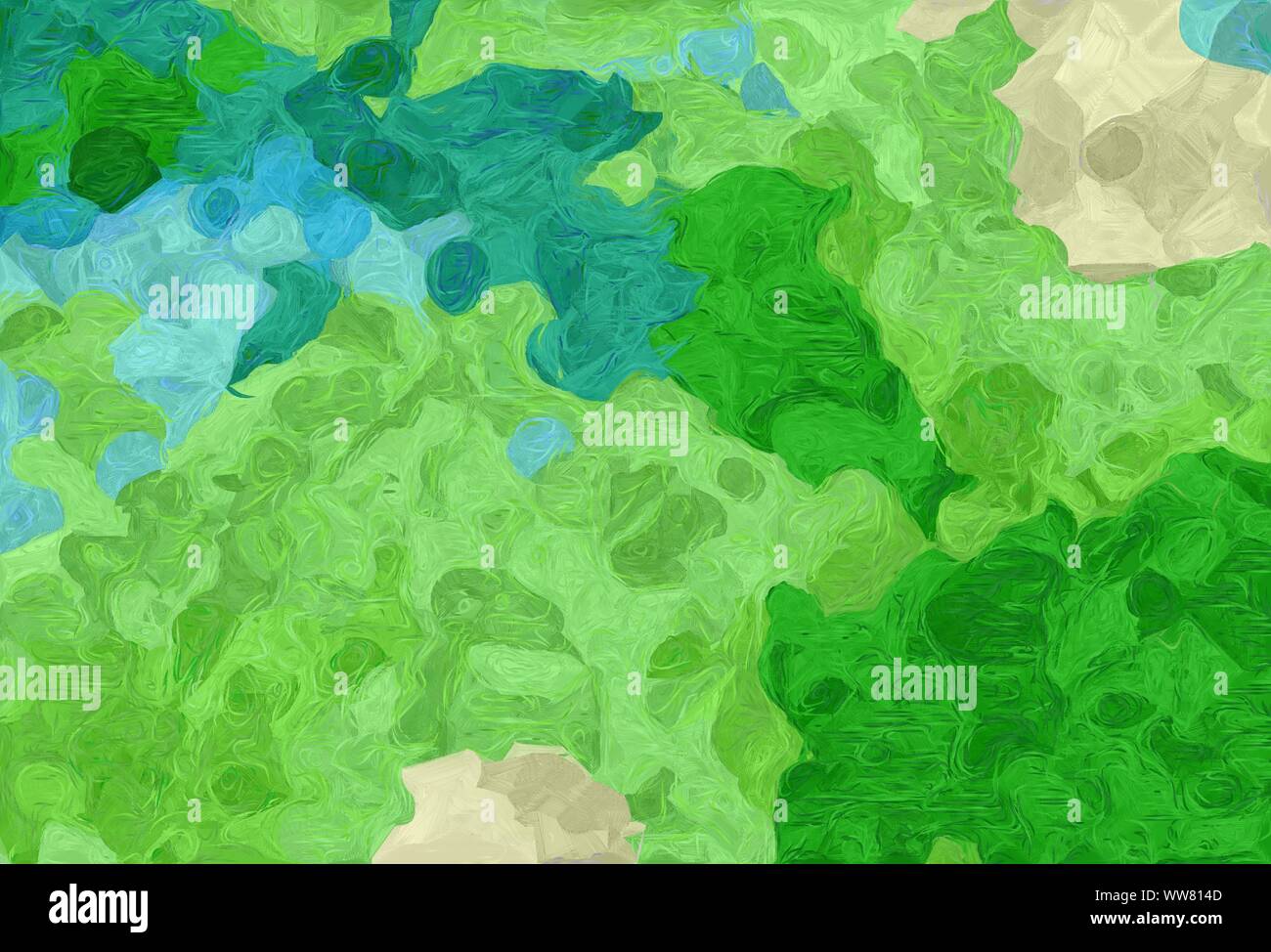 abstract colorful grunge painting style with moderate green, forest ...