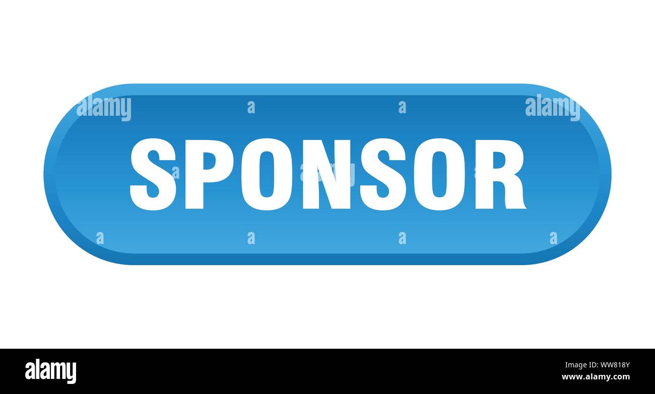 sponsor button. sponsor rounded blue sign. sponsor Stock Vector Image ...
