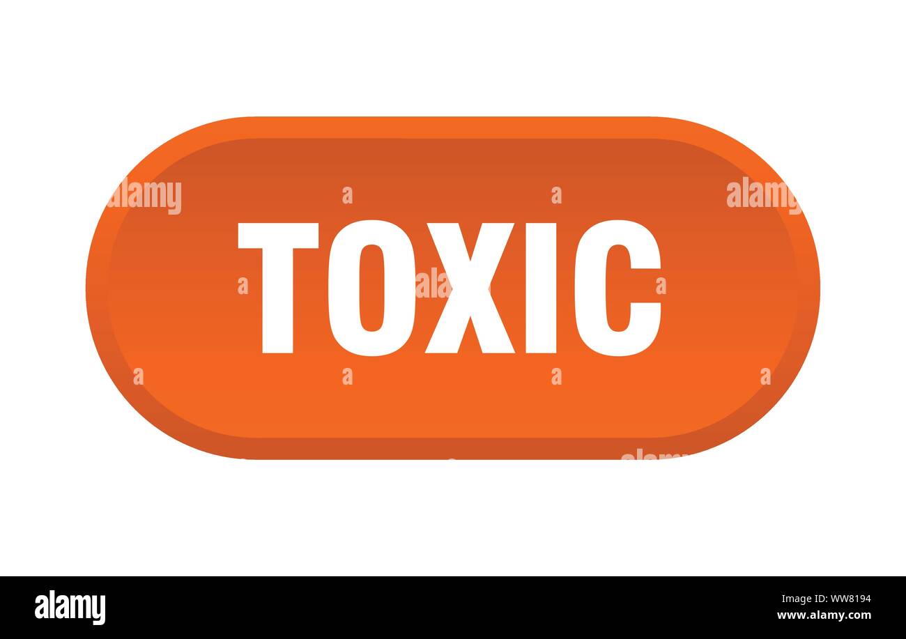 toxic button. toxic rounded orange sign. toxic Stock Vector Image & Art - Alamy