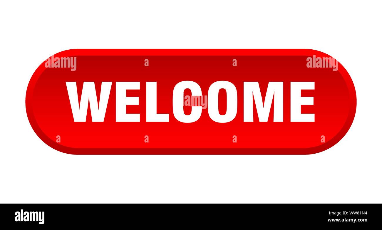 welcome button. welcome rounded red sign. welcome Stock Vector Image ...