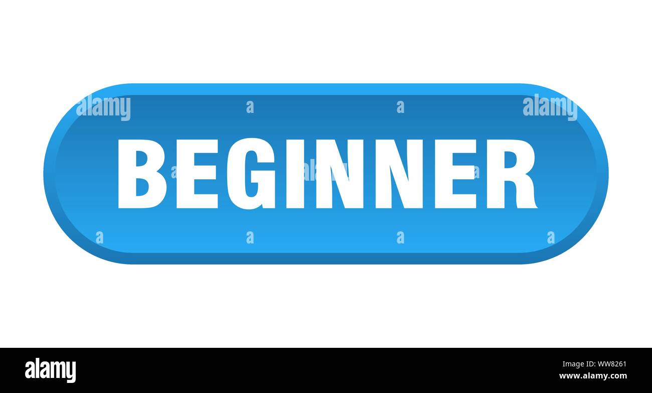 beginner button. beginner rounded blue sign. beginner Stock Vector ...
