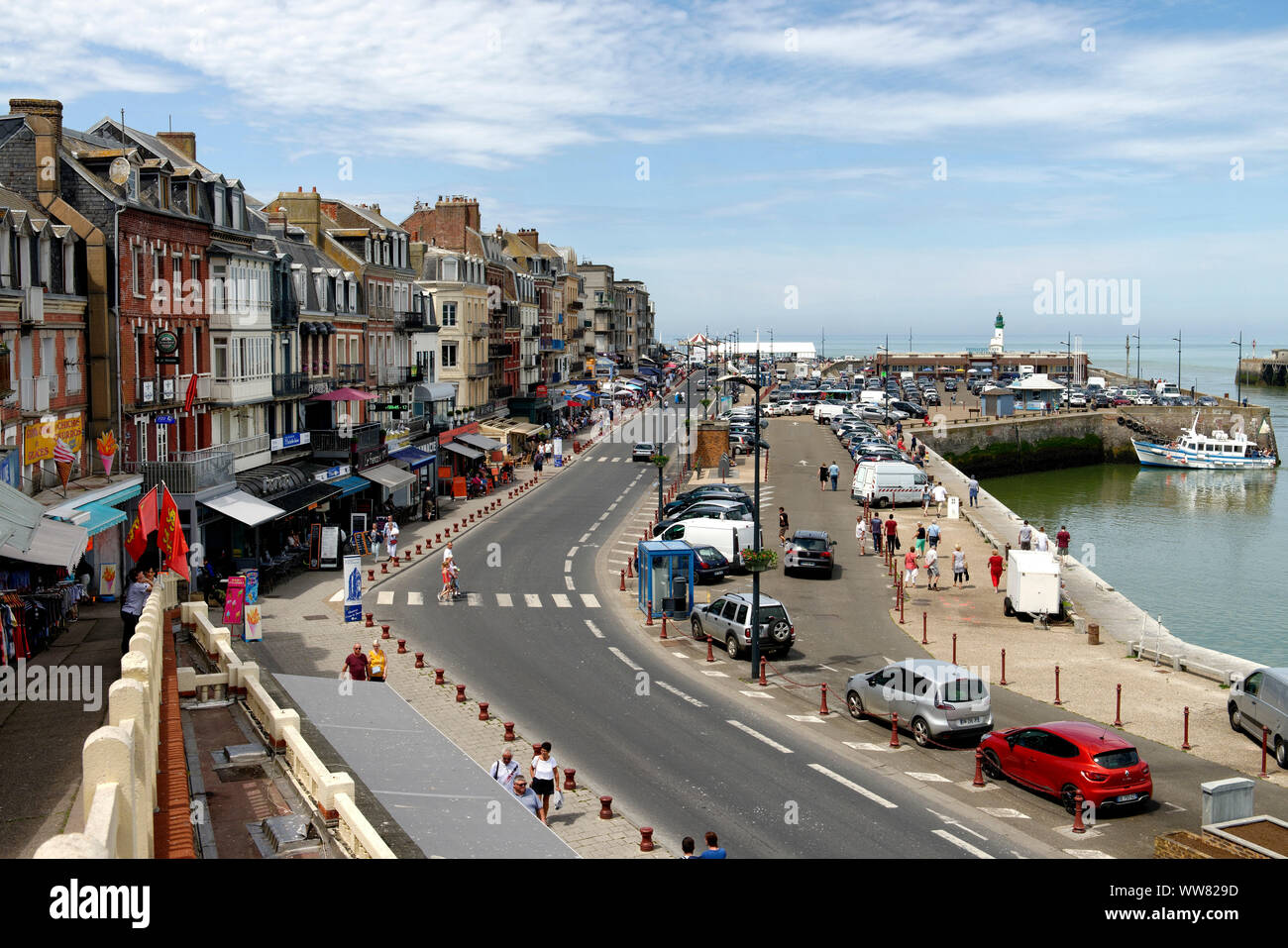 Harbour of Le Treport, Seine-Maritime Normandie, Normandy, France Stock ...