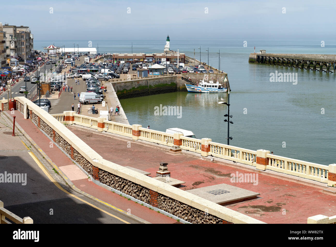 Harbour of Le Treport, Seine-Maritime Normandie, Normandy, France Stock ...