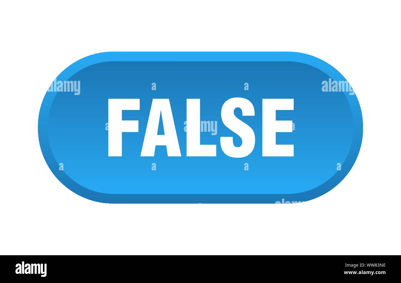 false button. false rounded blue sign. false Stock Vector Image & Art ...