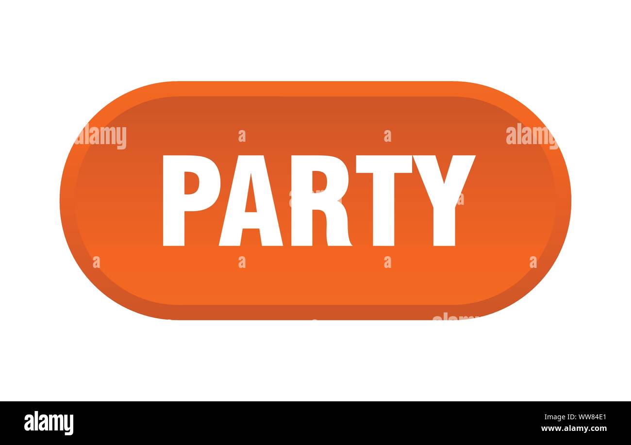party button. party rounded orange sign. party Stock Vector Image & Art ...