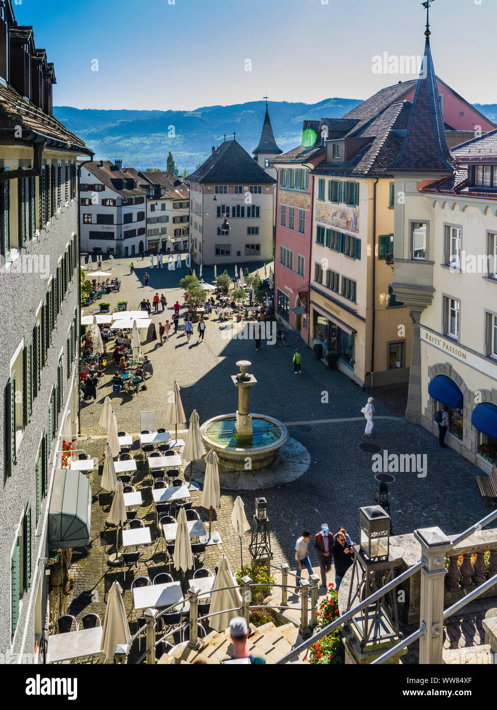 Main square in Rapperswil Stock Photo - Alamy