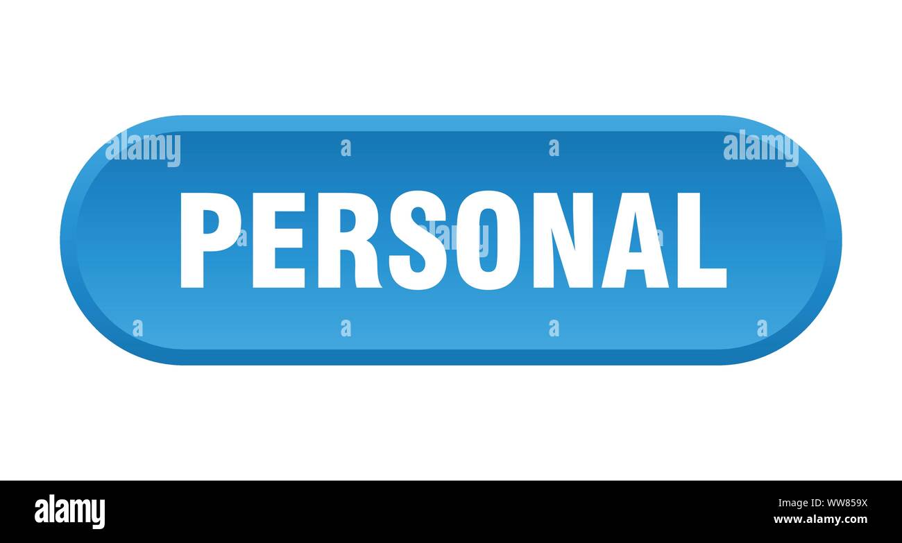 personal button. personal rounded blue sign. personal Stock Vector ...