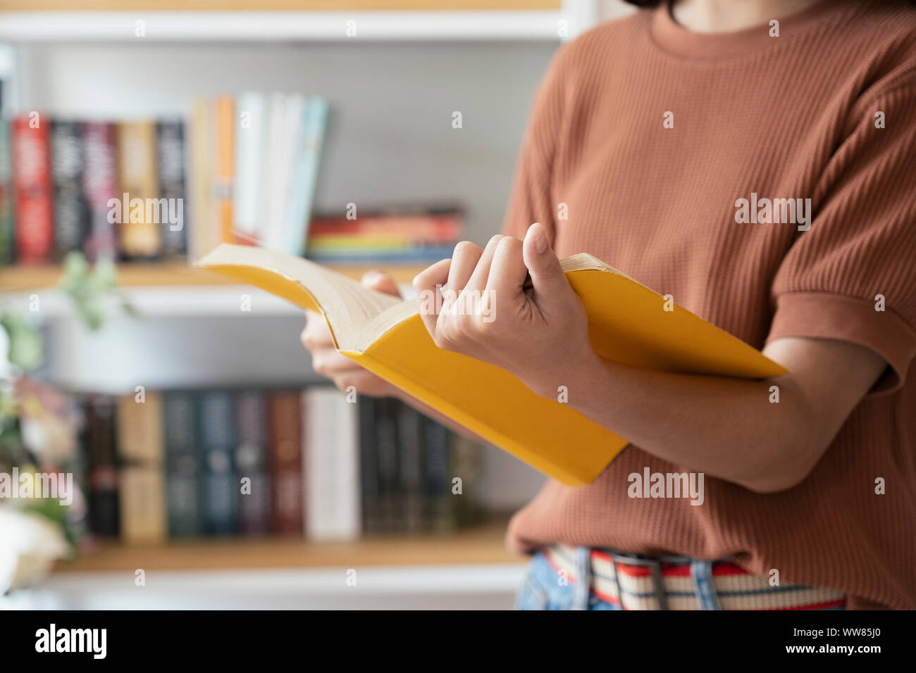 Reading a book. Education, Academic, Learning Reading and Exam concept ...