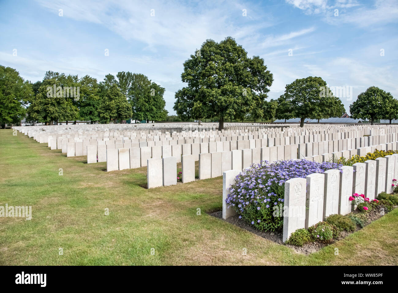 Lijssenthoek Military Cemetery on the Belgium Salient the second ...