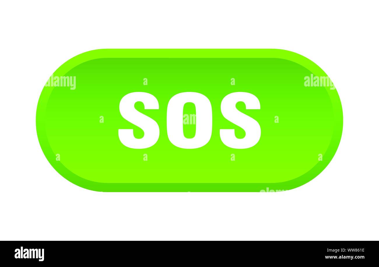 sos button. sos rounded green sign. sos Stock Vector Image & Art - Alamy
