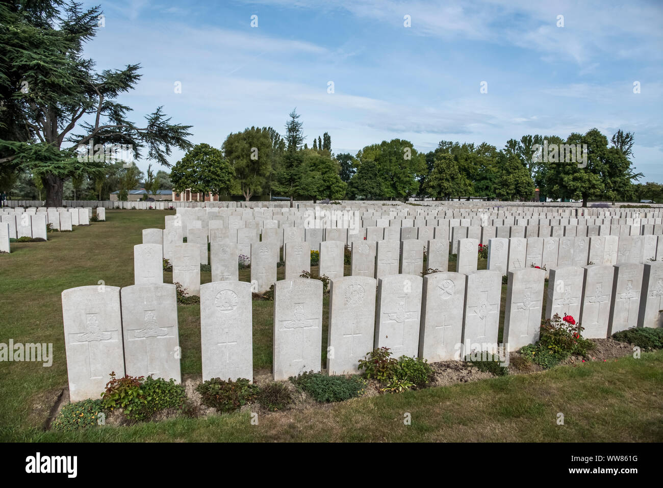Lijssenthoek Military Cemetery on the Belgium Salient the second ...