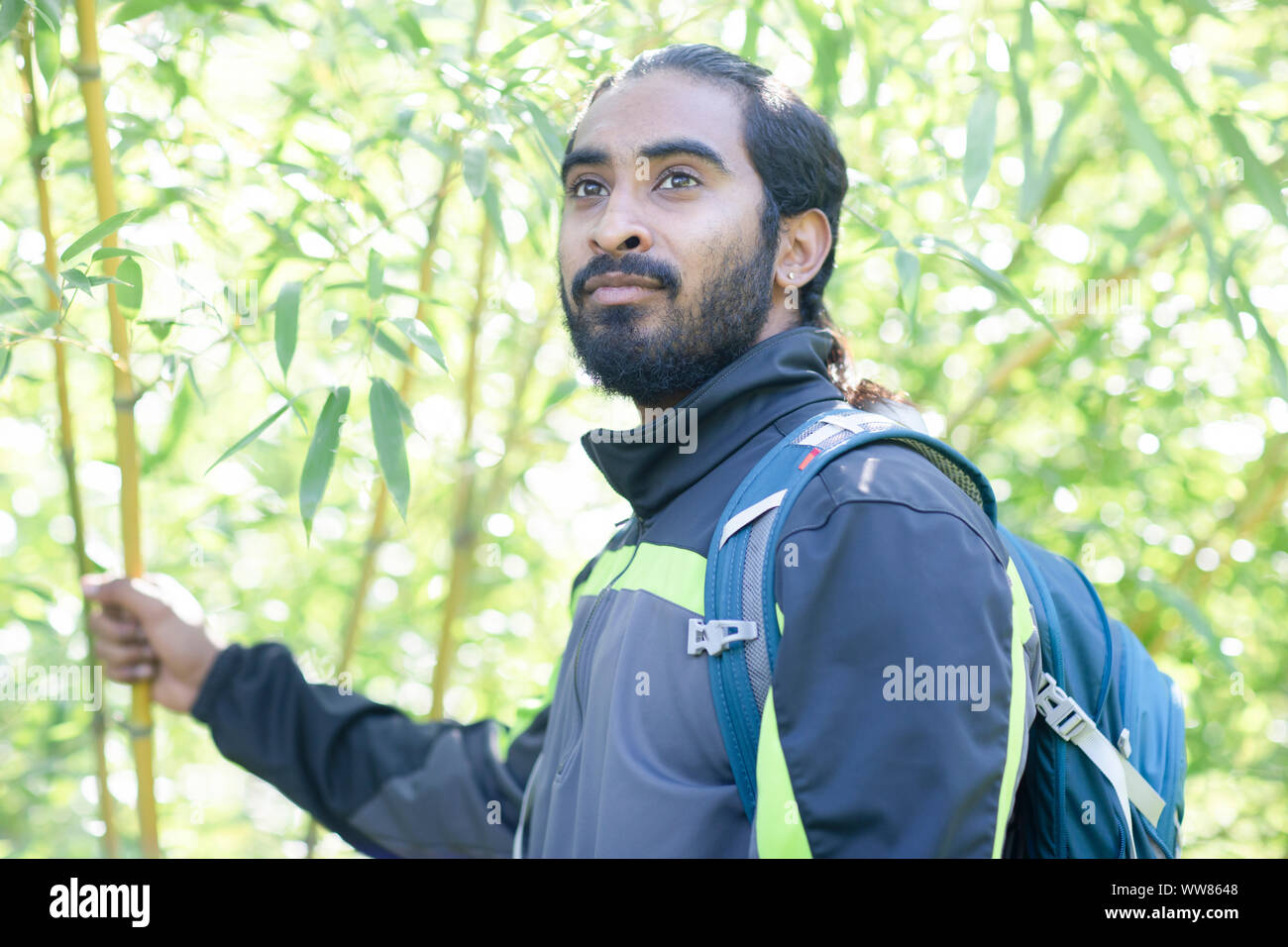 Long hair beard smile hi-res stock photography and images - Alamy