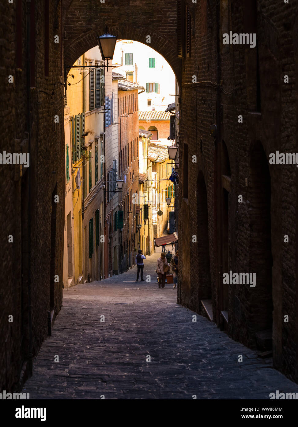 Old town in siena hi-res stock photography and images - Alamy