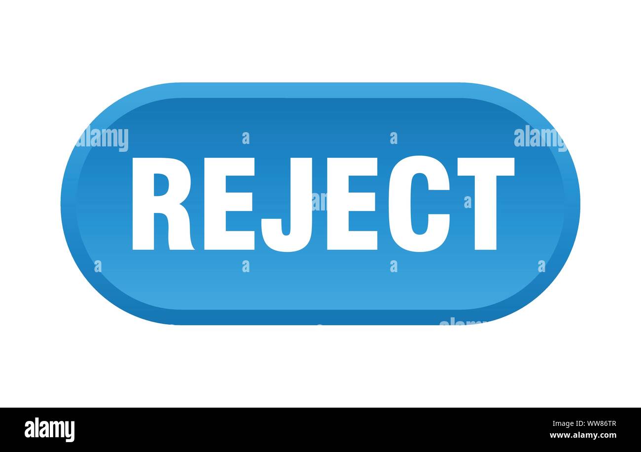 reject button. reject rounded blue sign. reject Stock Vector Image ...