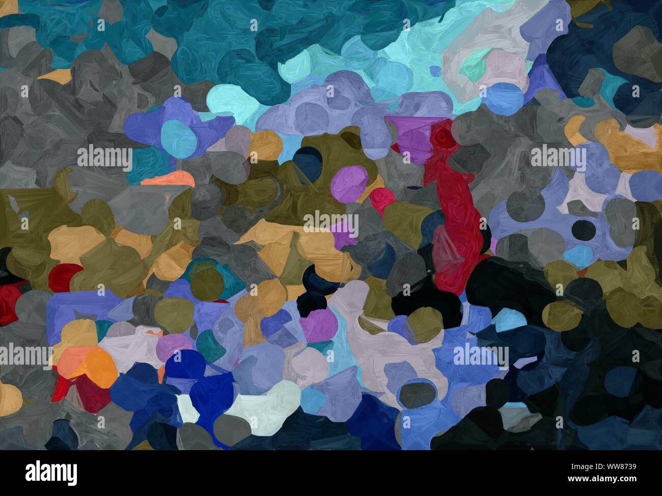abstract creative painting style with dark slate gray, rosy brown and ...
