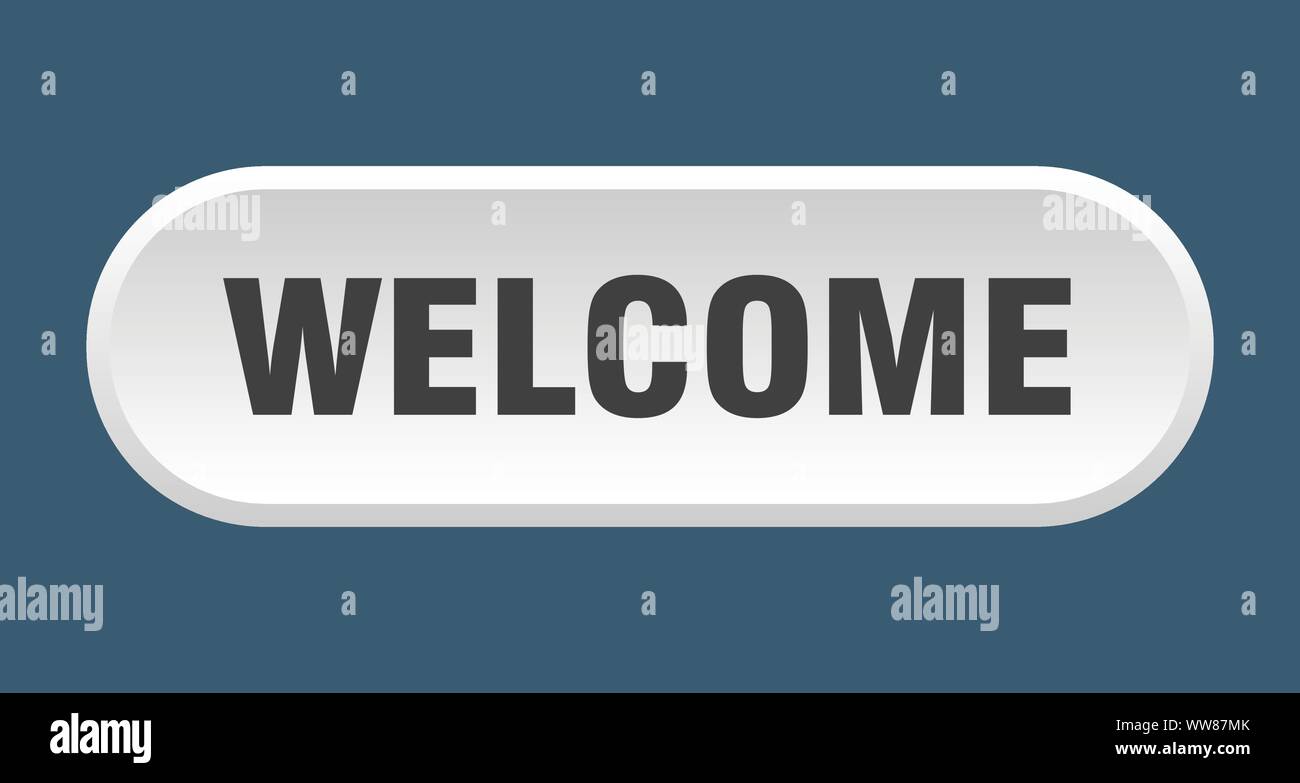 welcome button. welcome rounded white sign. welcome Stock Vector Image ...