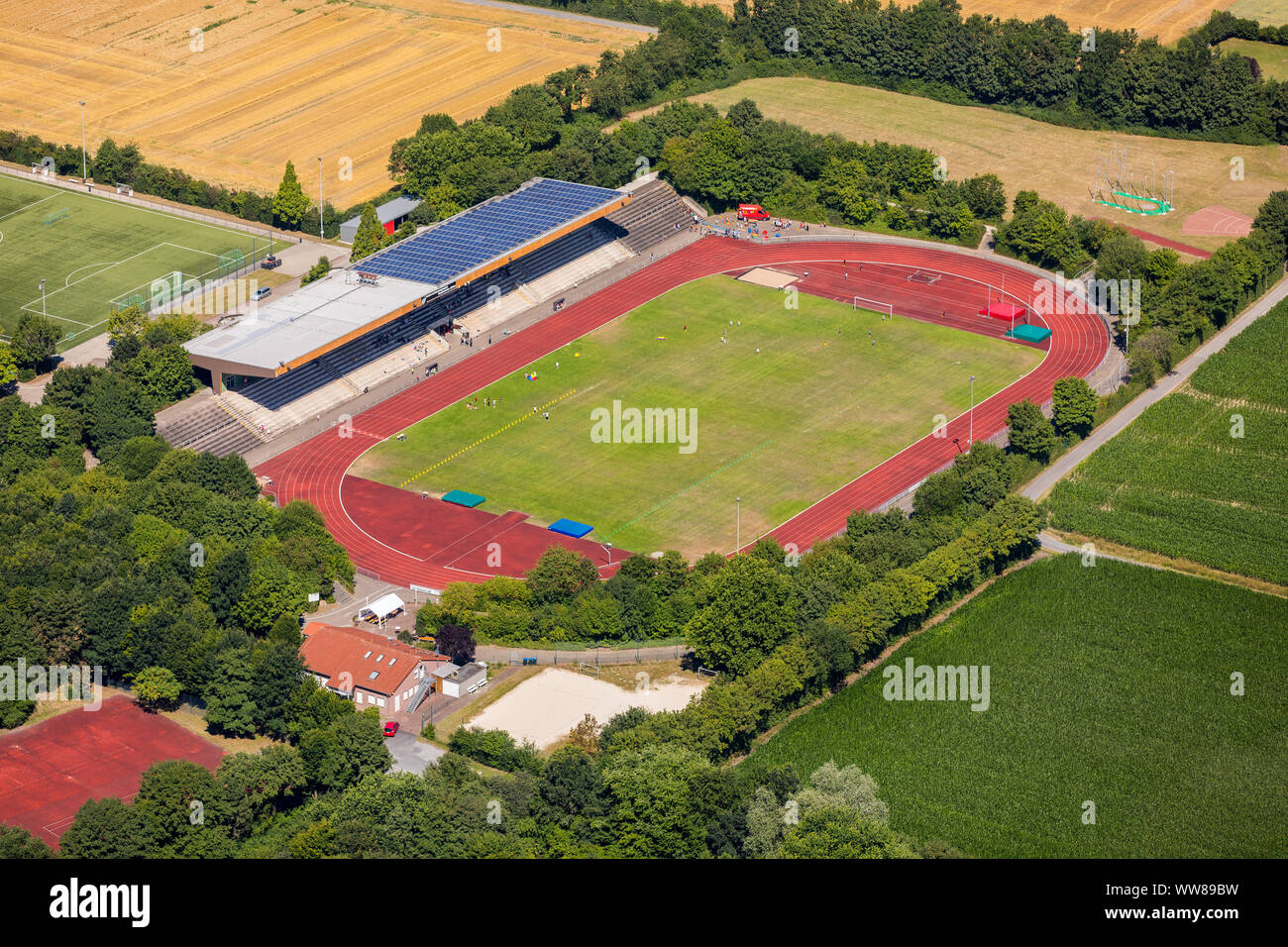 Sportpark Nord Otto-Schott-Strasse, HLZ Ahlen GmbH, football stadium ...