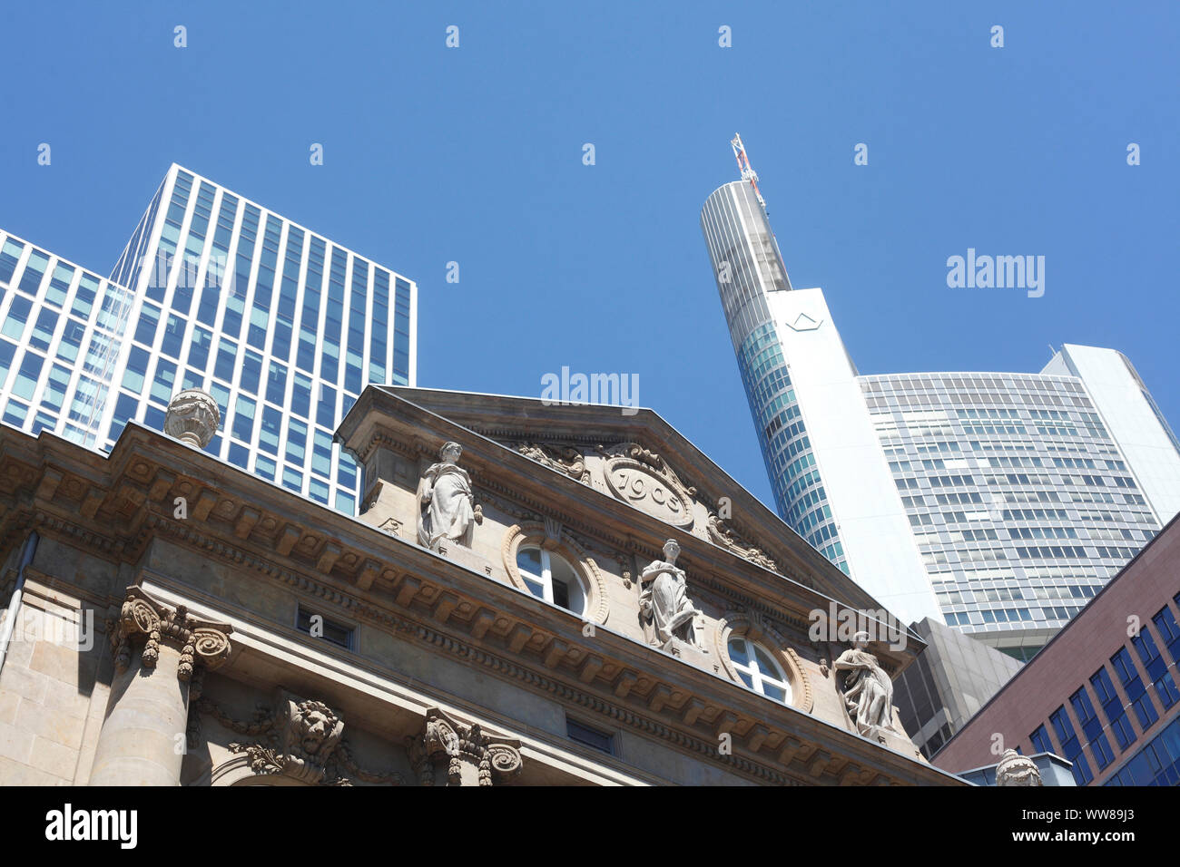 Old building of the headquarters of commerzbank hi-res stock ...