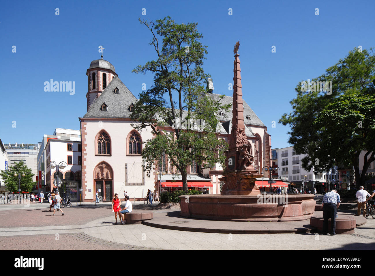 Monastery and catholic parish church at liebfrauenberg hi-res stock ...