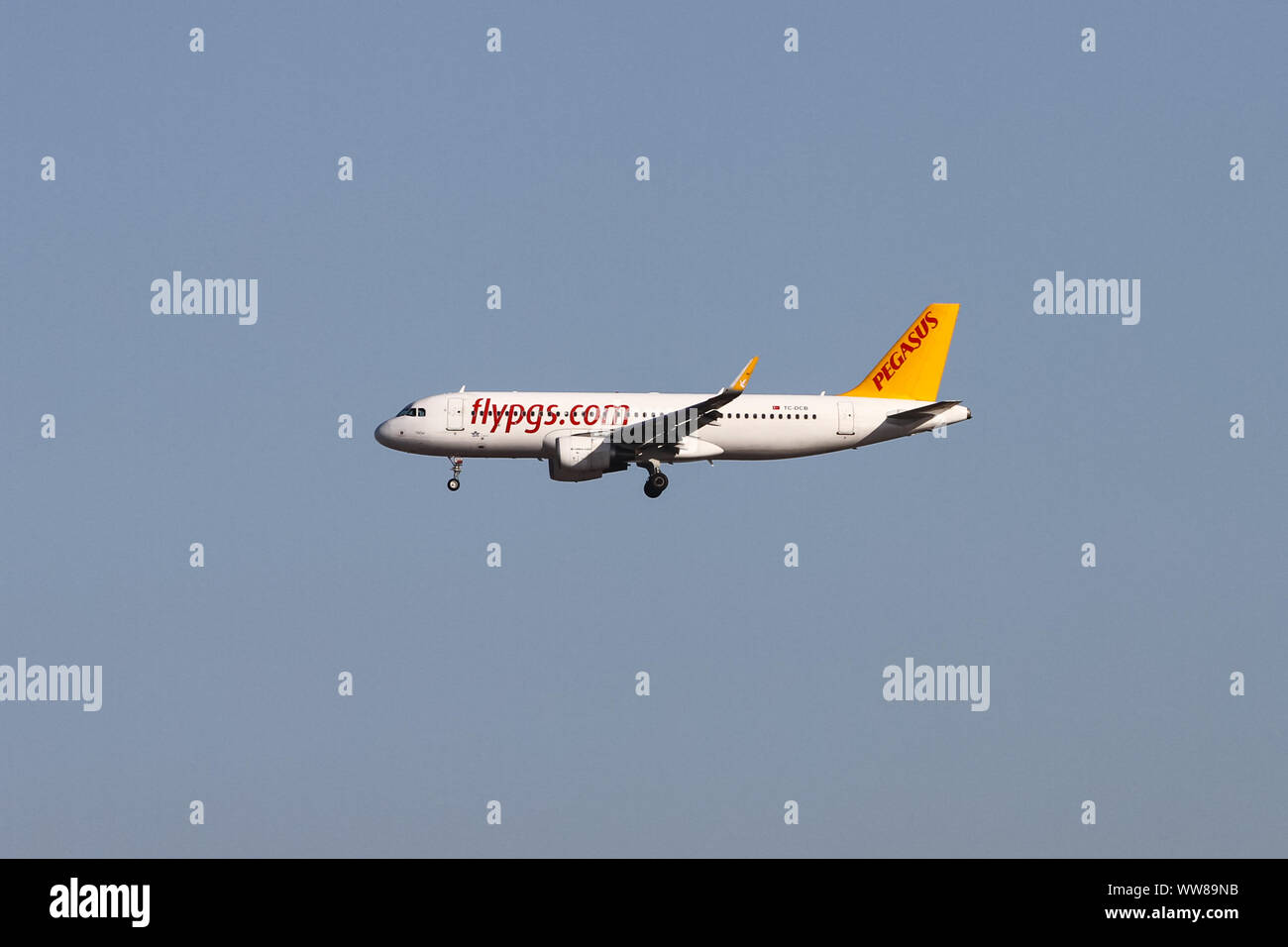 ISTANBUL, TURKEY - JULY 03, 2019: Pegasus Airlines Airbus A320-214 (CN ...