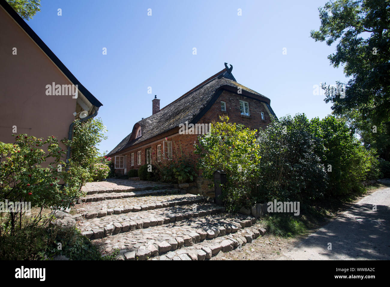 Germany, RÃ¼gen, brick house Stock Photo - Alamy