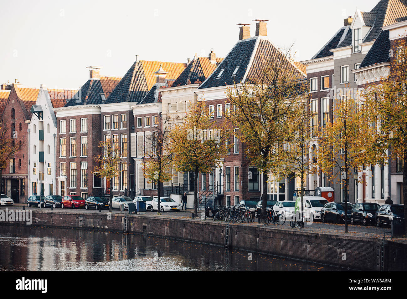 Netherlands, Groningen, canal houses Stock Photo - Alamy