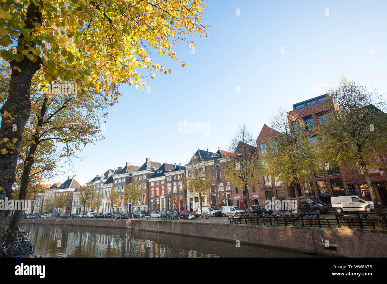 Netherlands, Groningen, canal houses Stock Photo - Alamy