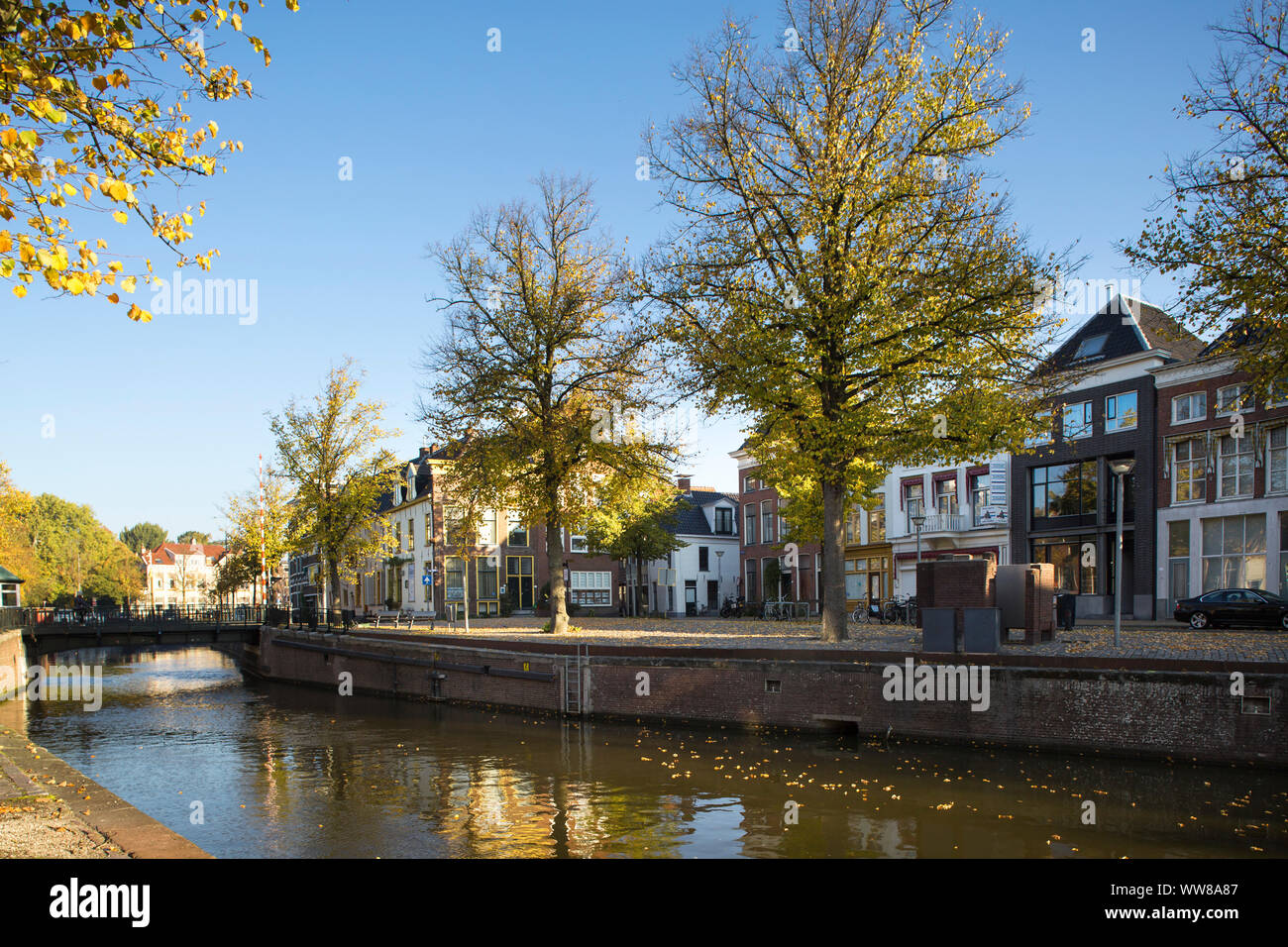 Netherlands, Groningen, canal houses Stock Photo - Alamy