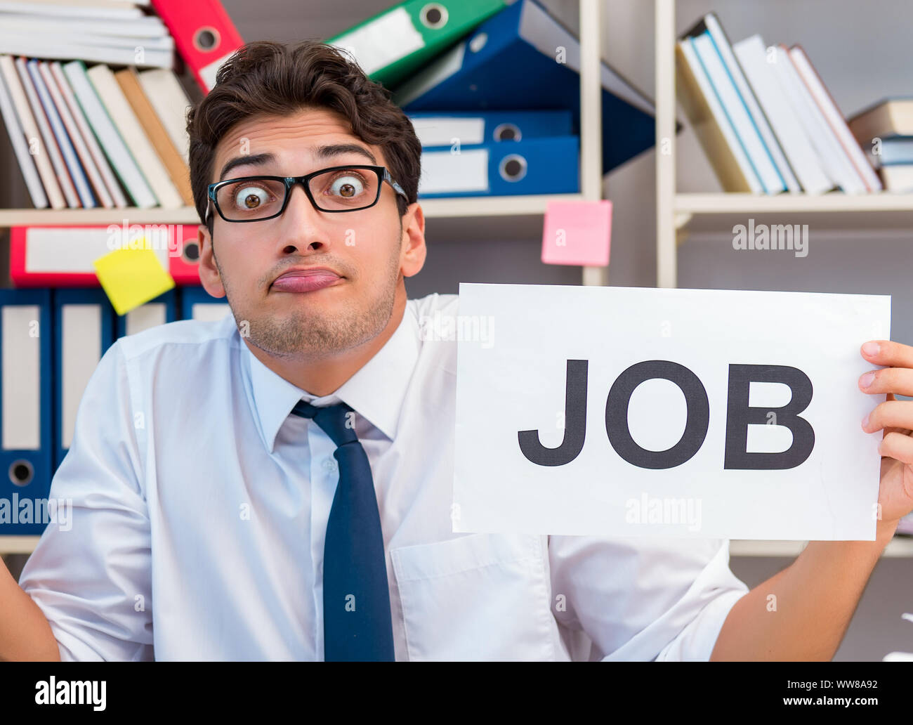 The businessman hiring new employees to cope with increased workload ...