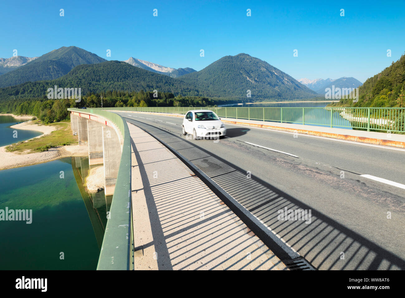 Bridge over sylvenstein dam near lenggries hi-res stock photography and ...