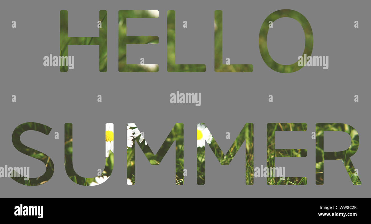 Hello Summer High Resolution Stock Photography and Images - Alamy