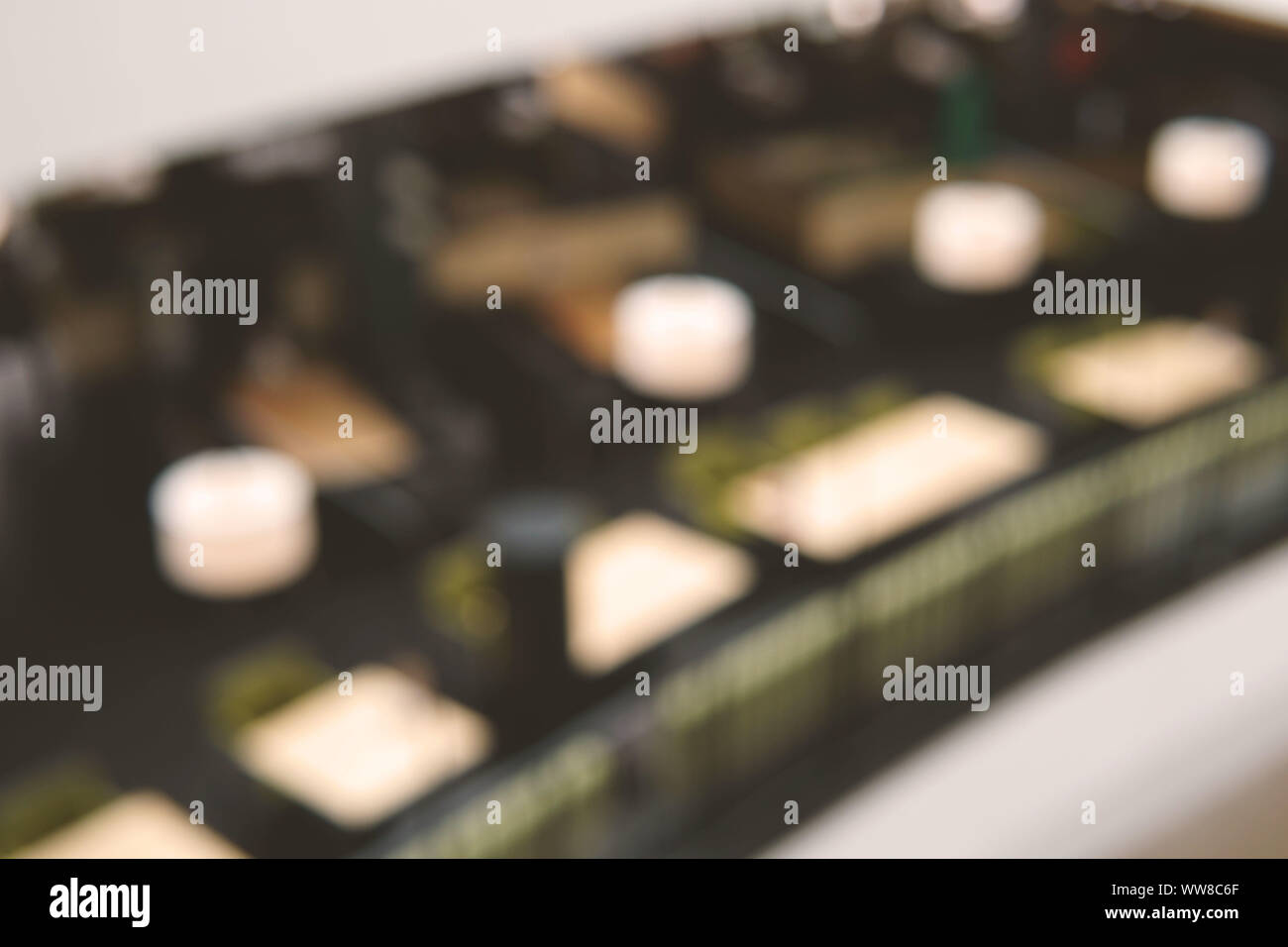 Blurred image of cafe. View from above Stock Photo - Alamy