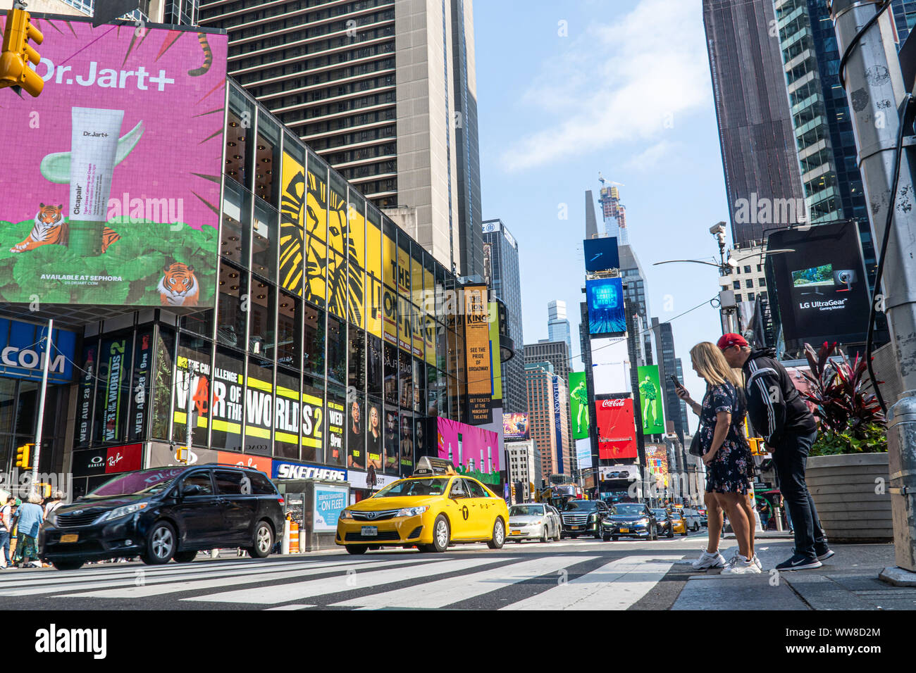 The famous New York City Time Square. One of the top most visited ...