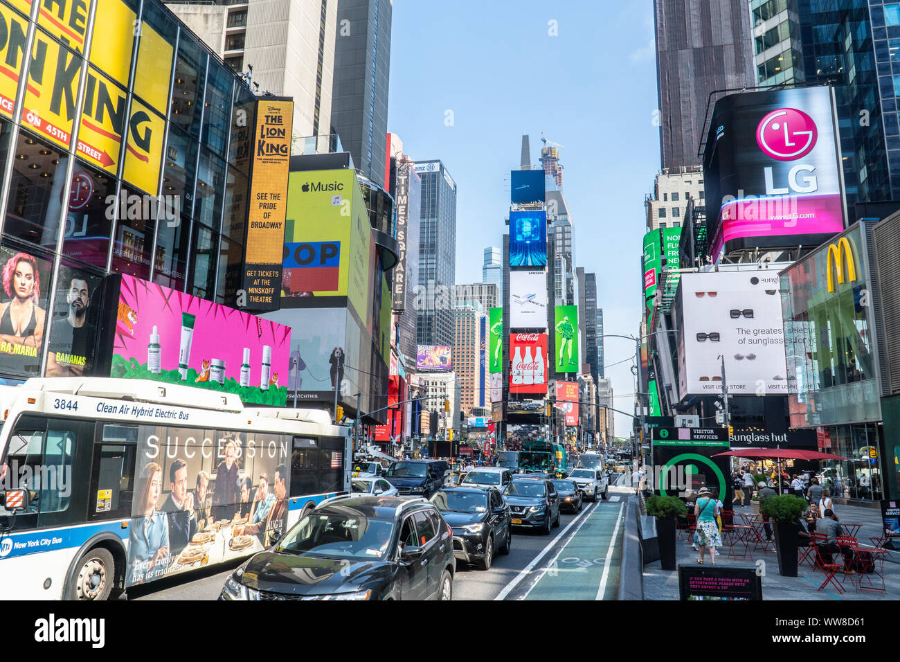 The famous New York City Time Square. One of the top most visited ...