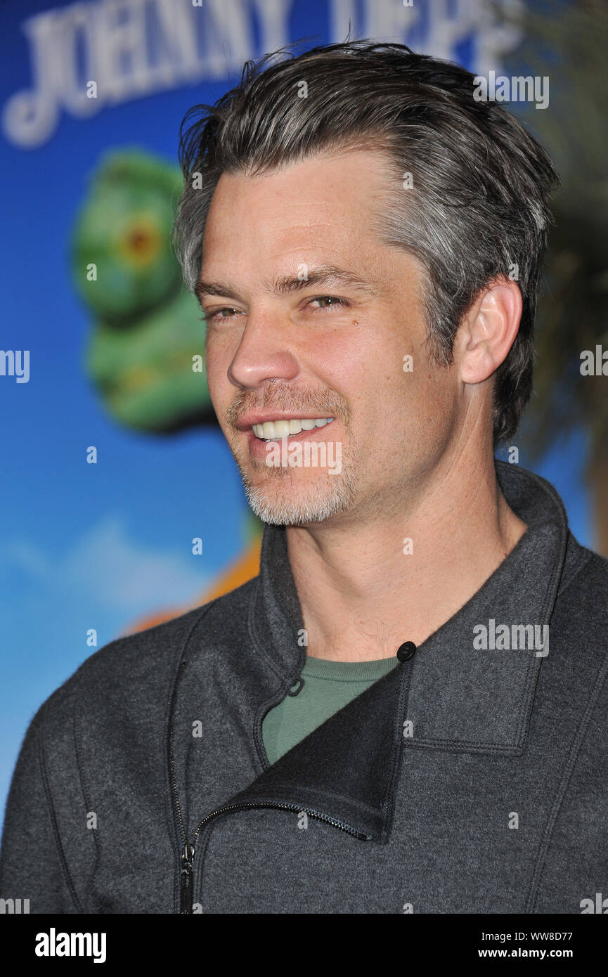 LOS ANGELES, CA. February 14, 2011: Timothy Olyphant at the Los Angeles ...