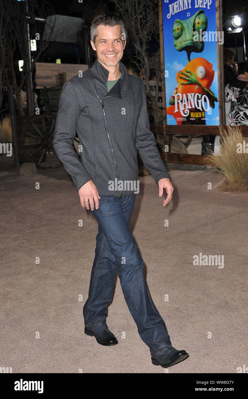 LOS ANGELES, CA. February 14, 2011: Timothy Olyphant at the Los Angeles ...