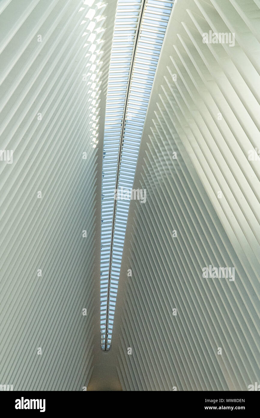 Inside the Westfield World Trade Center in New York. A beautiful mall ...