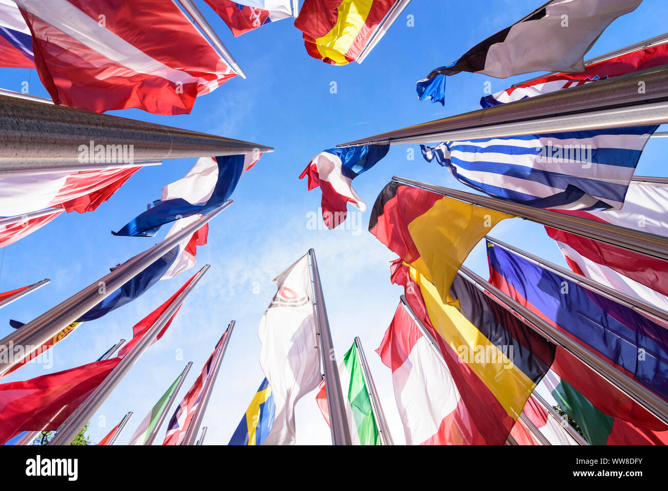 MÃ¼nchen, Munich, European flags, flags of Europe, flag of European ...