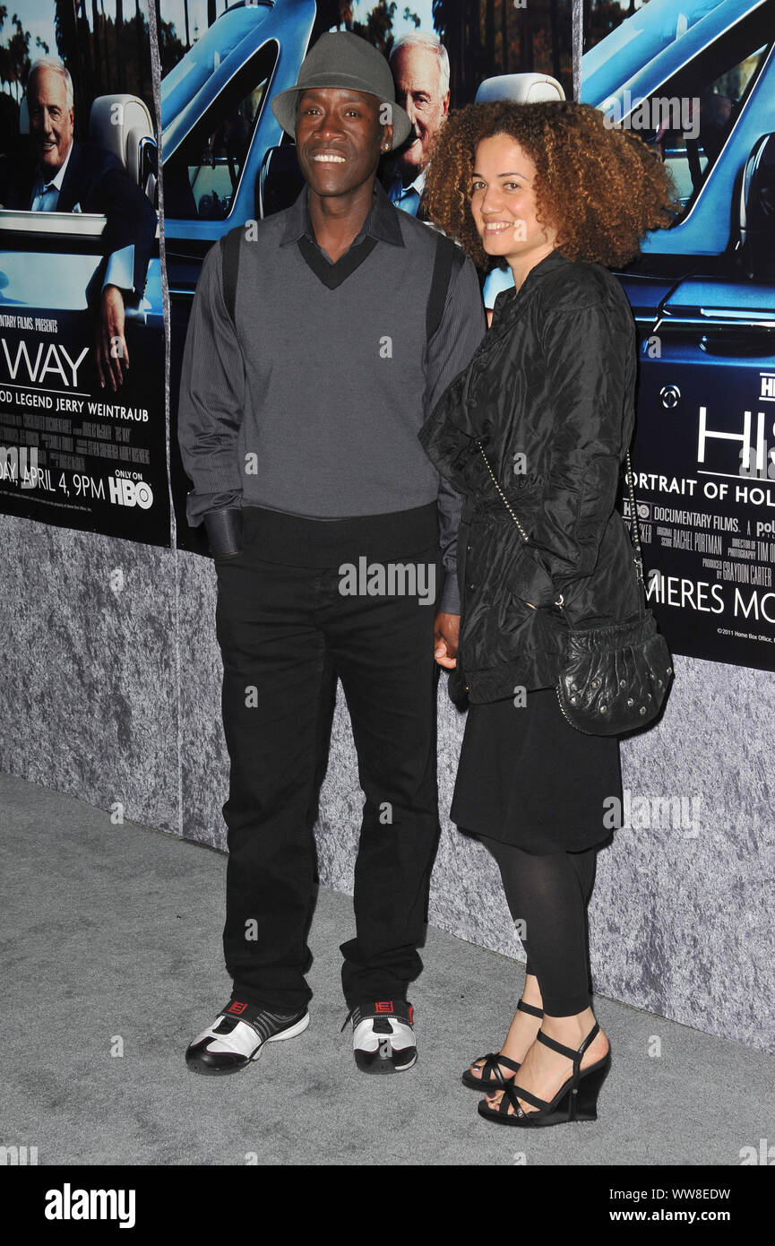 LOS ANGELES, CA. March 22, 2011: Don Cheadle & wife at the premiere of ...
