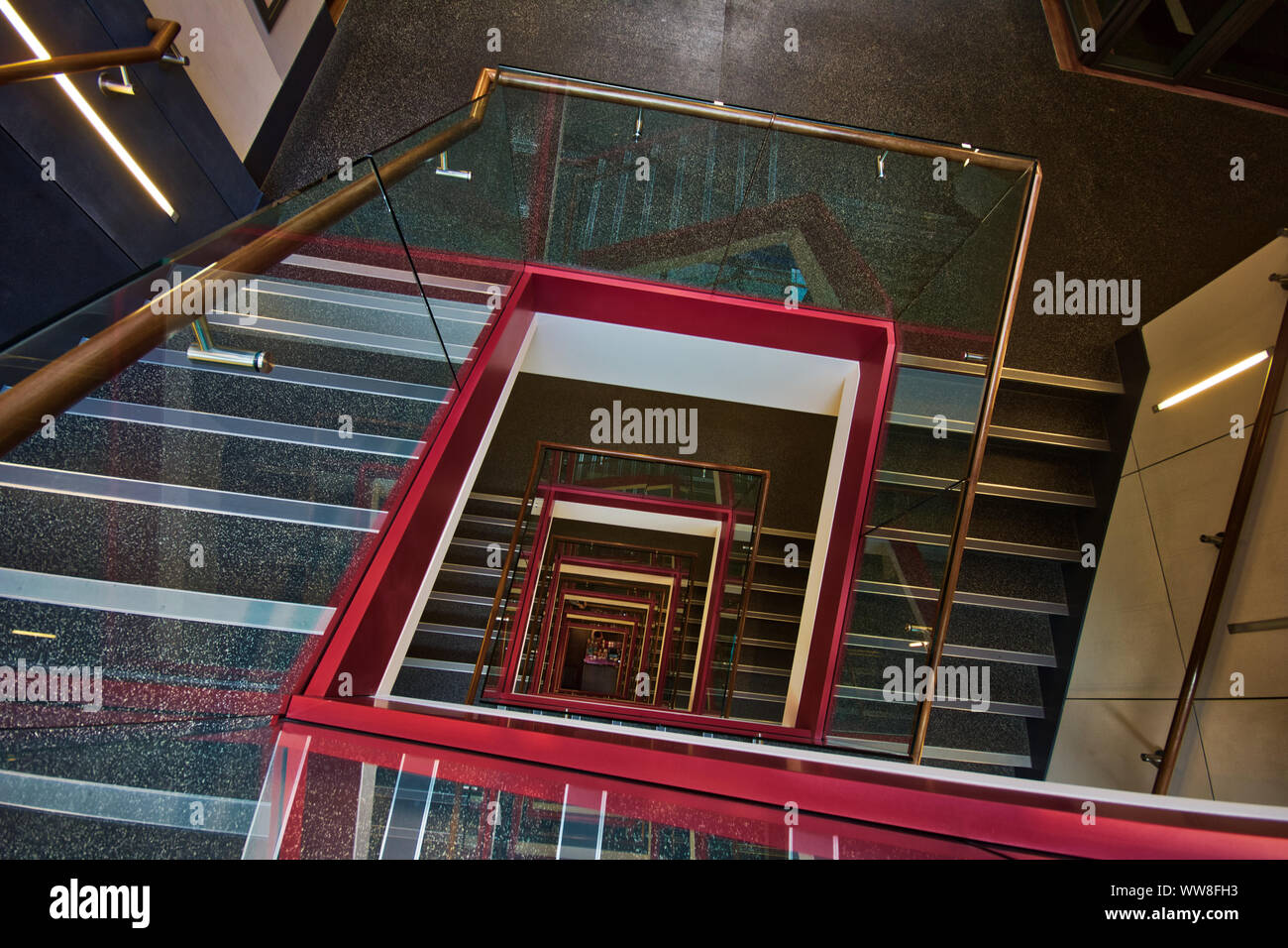 Barbican spiral stairs london hi-res stock photography and images - Alamy