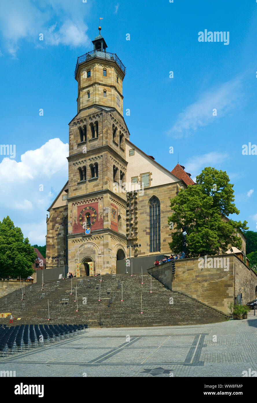 Germany, Baden-WÃ¼rttemberg, SchwÃ¤bisch Hall, church St. Michael ...