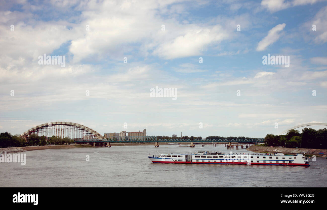 Ship on the Danube in Novi Sad, Serbia Stock Photo - Alamy
