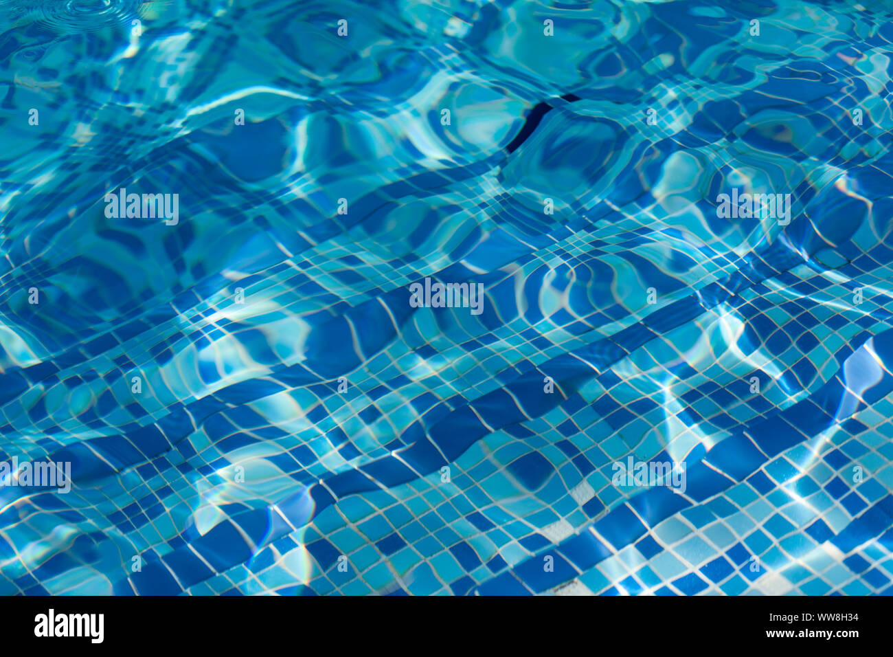 Pool tiles with water, Turkey Stock Photo - Alamy