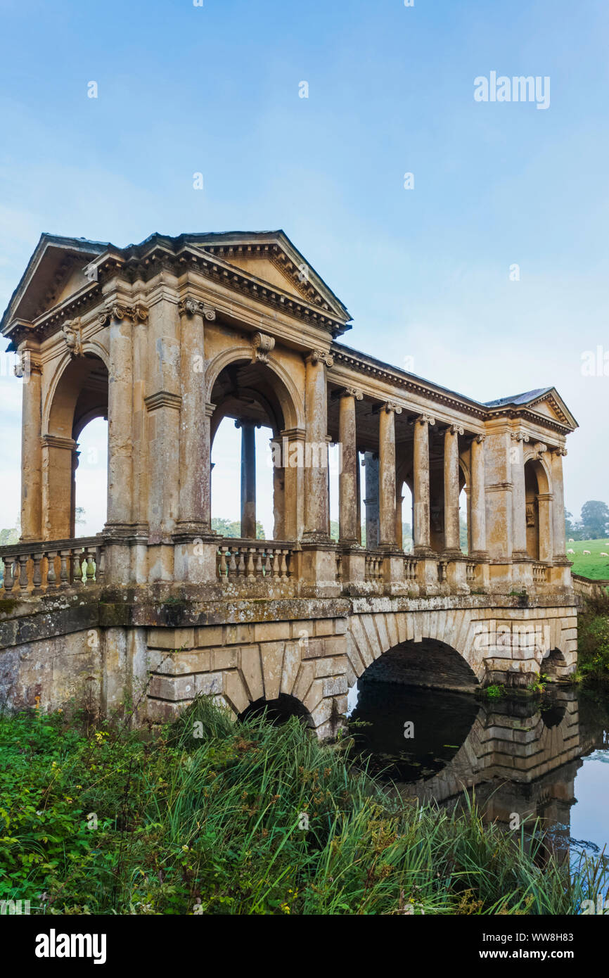 England, Buckinghamshire, Stowe, Stowe Landscape Gardens, The Palladian ...