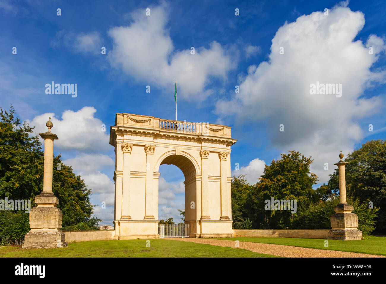 England, Buckinghamshire, Stowe, Stowe Landscape Gardens, Corinthian ...