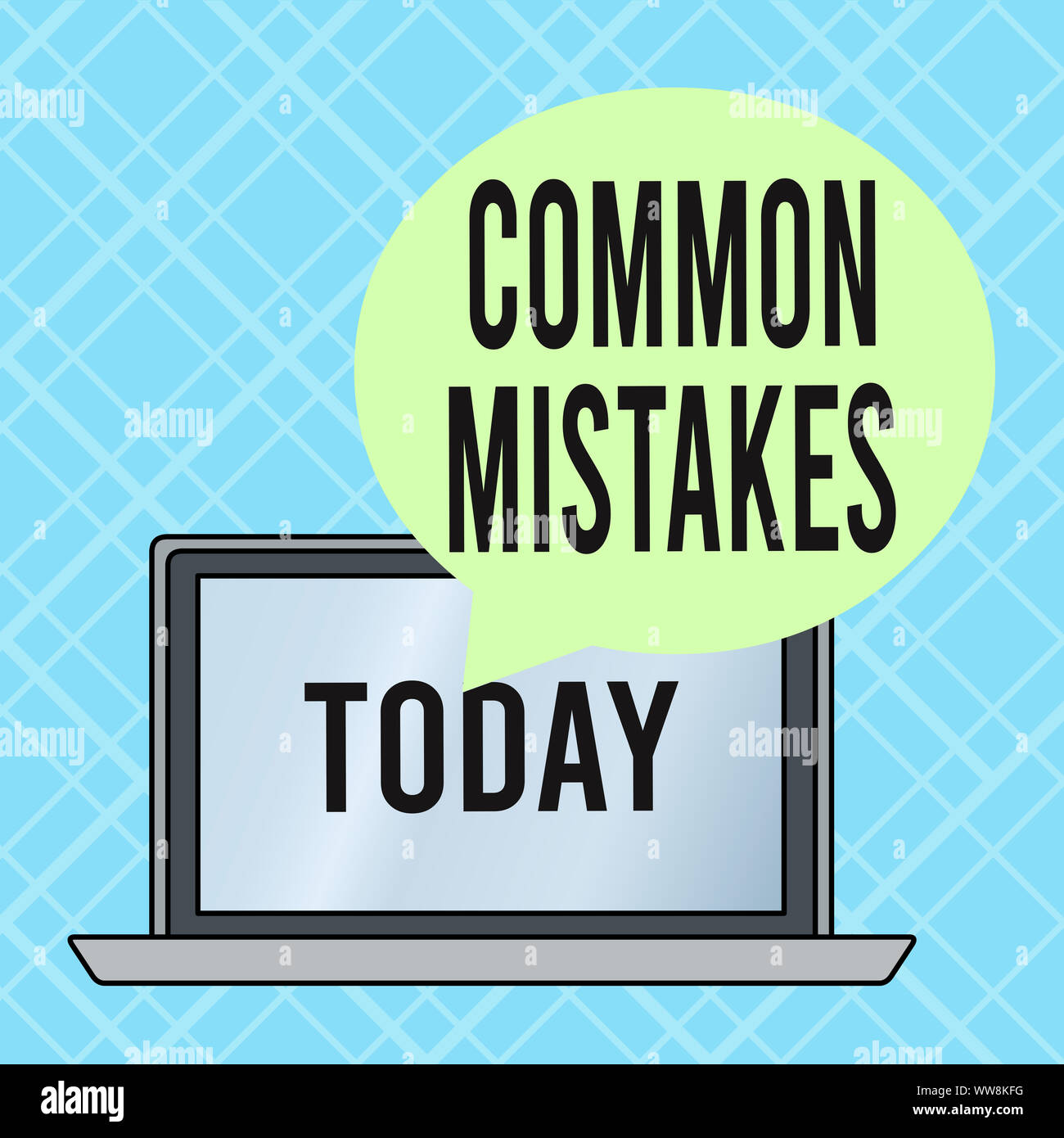 Conceptual Hand Writing Showing Common Mistakes Concept Meaning Actions That Are Often Used