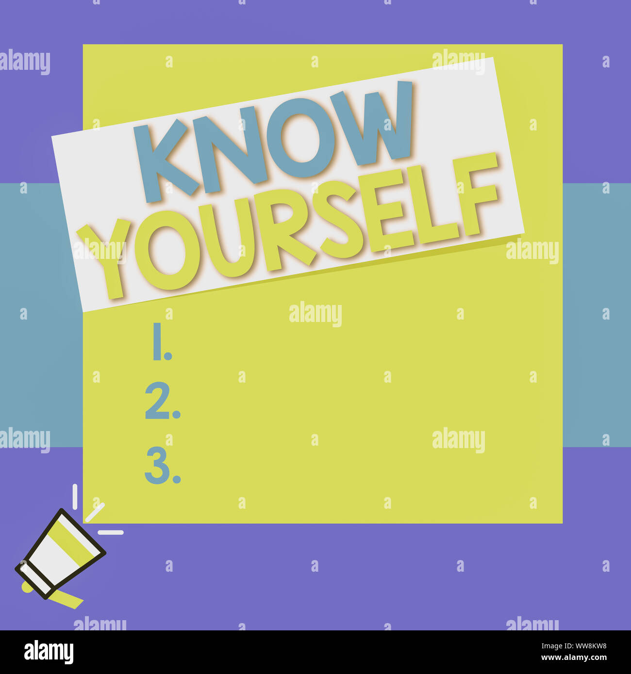 Conceptual hand writing showing Know Yourself. Concept meaning Find You ...