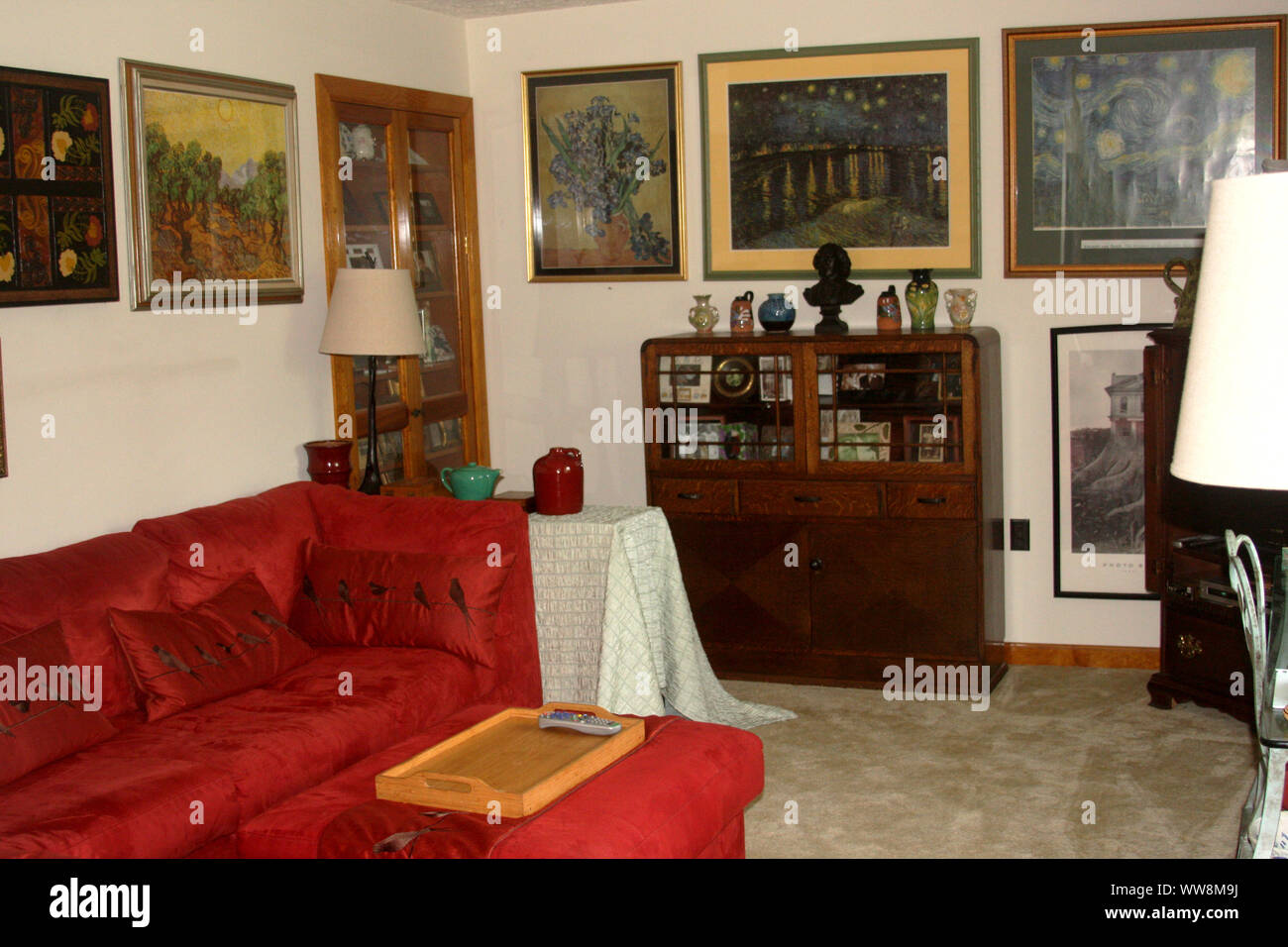 Interior of a house in U.S.A Stock Photo - Alamy