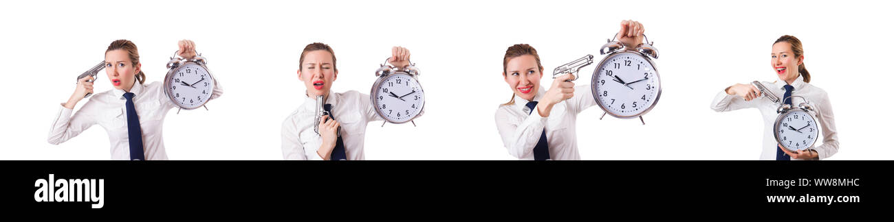 Pistol suicide woman Cut Out Stock Images & Pictures - Alamy