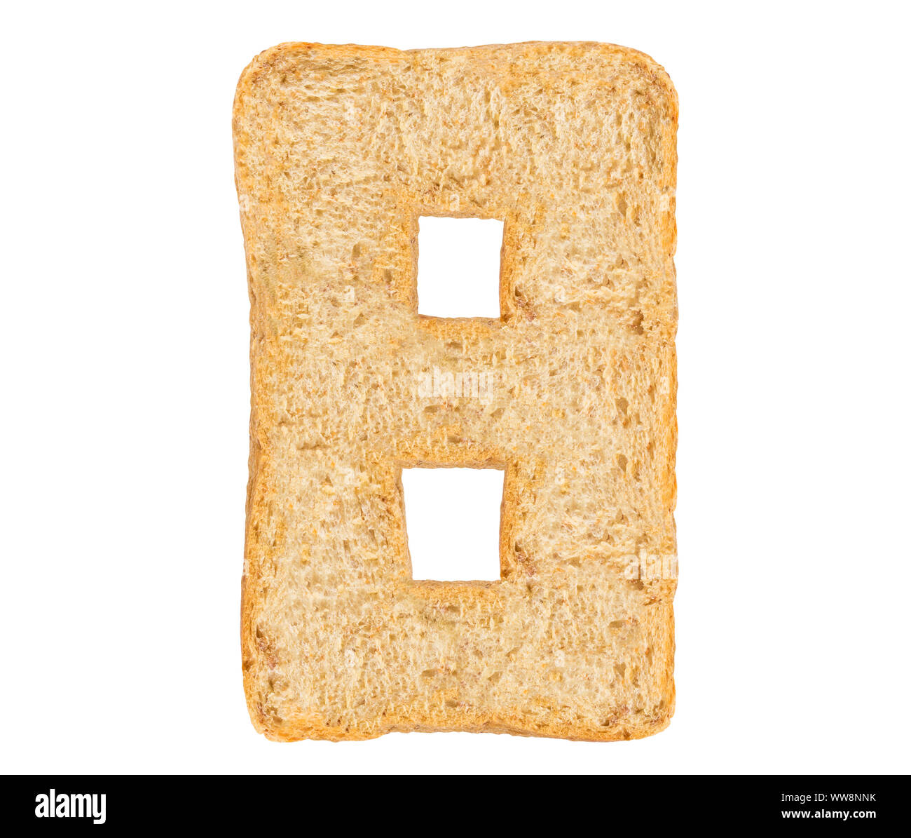 Isolate bread number on white background Stock Photo - Alamy